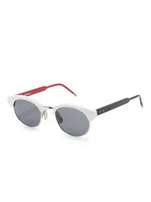 Thom Browne Clubmaster-frame Sunglasses - Black
