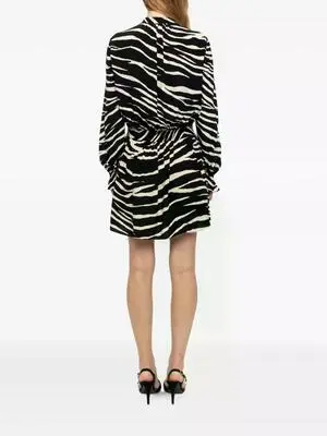 Zadig&Voltaire Printed Viscose Zebra Print Mini Dress