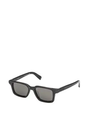 Zegna Rectangle-frame Sunglasses - Black