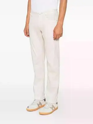 TRAMAROSSA Michelangelo Logo-plaque Trousers - Neutrals