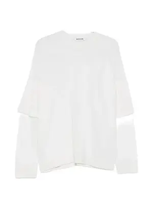 DARKPARK Layered-sleeves Sweater - White