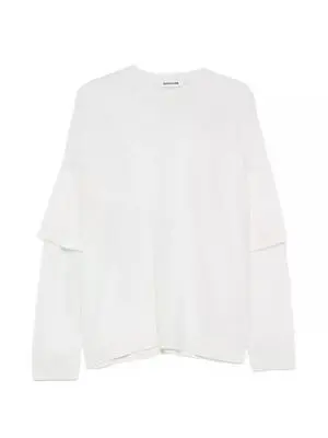 DARKPARK Layered Sleeves Crew Neck Sweater