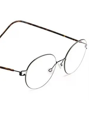 LINDBERG Stefano Round-frame Titanium Glasses - Grey