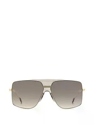 Victoria Beckham Oversized Pilot-frame Sunglasses - Gold