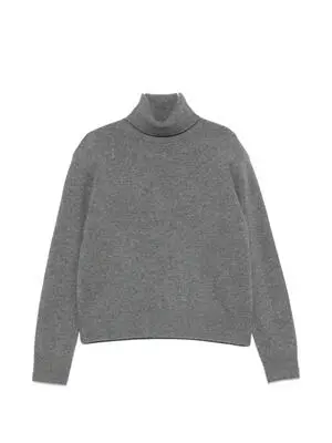 THE FRANKIE SHOP Gala Ribbed-trim Sweater - Grey
