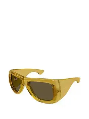 Saint Laurent Geometric Frame Sunglasses