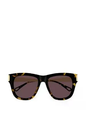 Chloé Holly Tortoiseshell-effect Square-frame Sunglasses - Brown