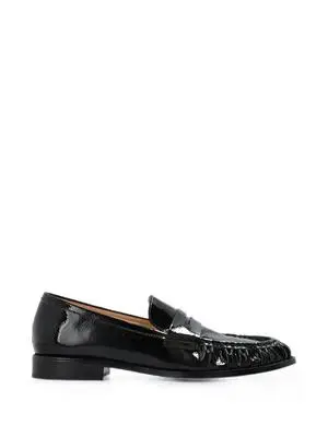 Furla Patent-leather Loafers - Black