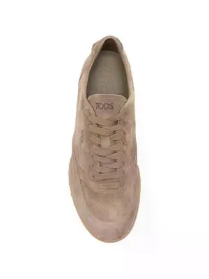TOD'S Lace-up Suede Sneakers - Brown
