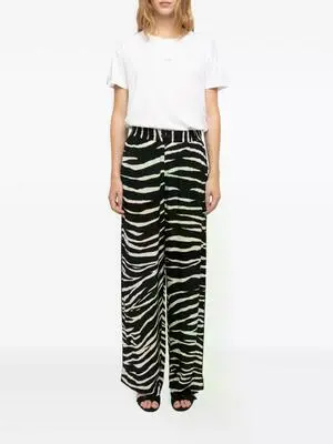 Zadig&Voltaire Zebra Print Trousers