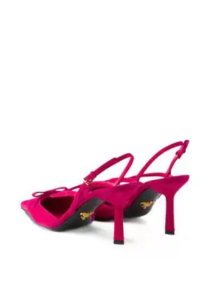 Prada Suede Slingback Pumps - Pink