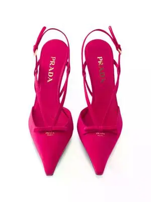 Prada Suede Slingback Pumps - Pink