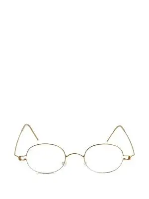 LINDBERG Round-frame Titanium Glasses - Gold