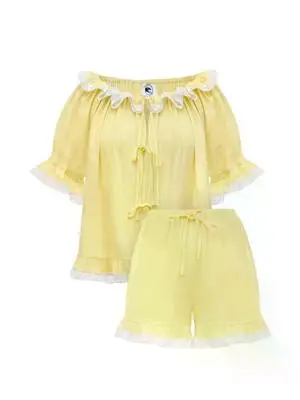 Sleeper Romantica Lace-trim Pajamas