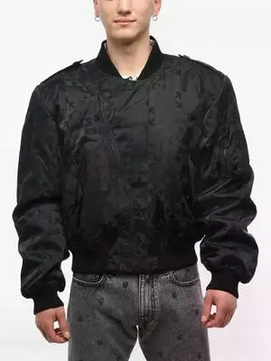 Off-White Arrows-jacquard Bomber Jacket - Black