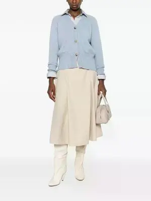 ARAGONA V-neck Ribbed-knit Cardigan