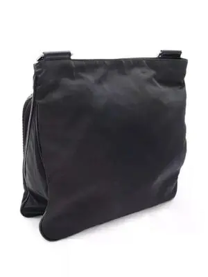 Prada 2000s Logo Plate Shoulder Bag