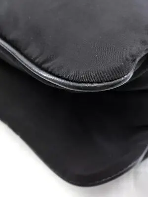 Prada 2000s Logo Plate Shoulder Bag
