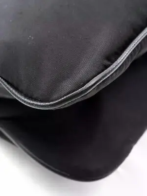 Prada 2000s Logo Plate Shoulder Bag