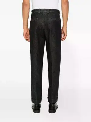 BERWICH Pleated Turn-up Trousers