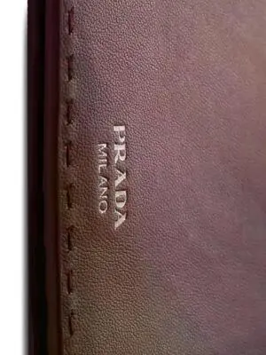 Prada Antiqued Leather Wallet