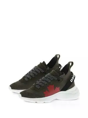 Dsquared2 Fly Maple-leaf Sneakers - Green