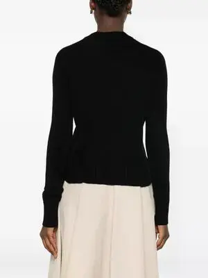 ARAGONA V-neck Ribbed-trim Sweater