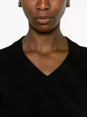 ARAGONA V-neck Ribbed-trim Sweater