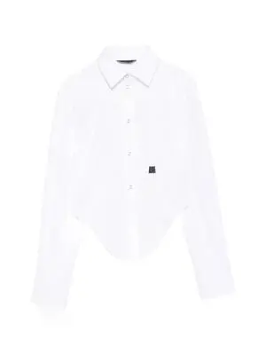 WRSTBHVR Quinn Logo-embroidered Cropped Shirt