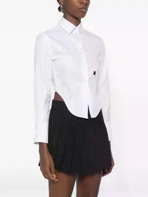 WRSTBHVR Quinn Logo-embroidered Cropped Shirt