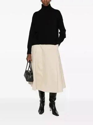 ARAGONA Roll-neck Ribbed-trim Sweater