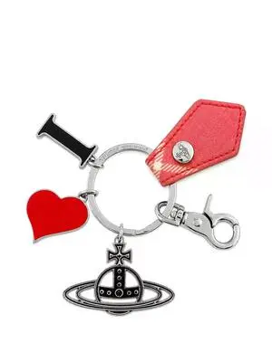 VIVIENNE WESTWOOD I Love Orb Keyring - Silver