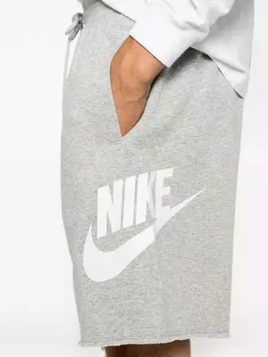 Nike Logo-print Drawstring-waist Track Shorts