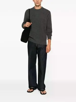 ATOMO FACTORY Crew-neck Ribbed-trim Sweater