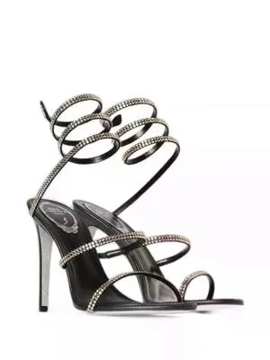Rene Caovilla Embellished Spiral Stiletto Sandals