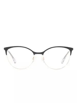 Emporio Armani Round Metal Glasses - Black