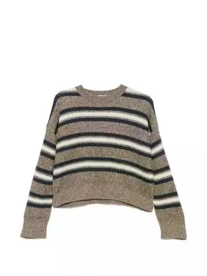 Brunello Cucinelli Striped Crew-neck Sweater