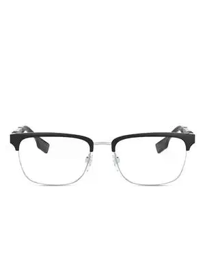 Burberry Alba Be1348 Rectangle Glasses - Black