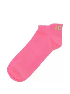 Dsquared2 Iconic Logo-print Ankle Socks - Pink