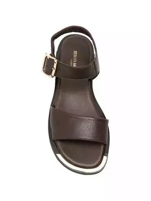SERGIO MORETTI FIRENZE Buckle-fastening Leather Sandals