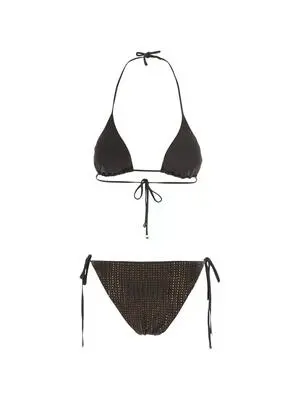 VENUJA Malibu Crystal Embellished Triangle Bikini