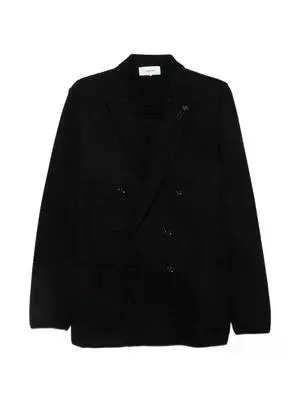 LARDINI Double-breasted Knitted Blazer