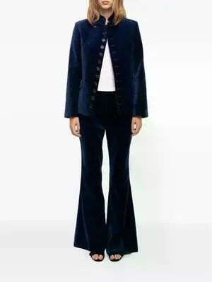 Zadig&Voltaire Prevy Velvet Trousers - Blue
