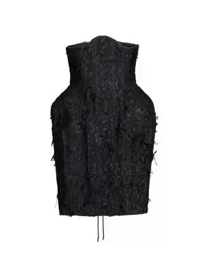 GABY CHARBACHY Corset-style Lace-up Mini Skirt - Black