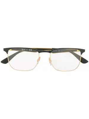 Ray-ban Rectangular Frame Glasses - Gold