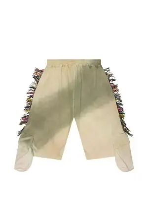Alchemist Victory Fringed-trim Cargo Shorts