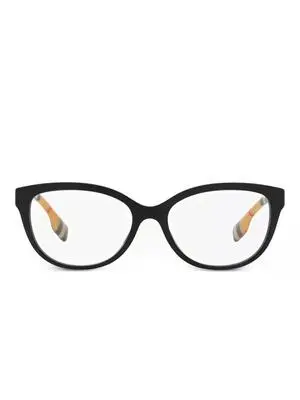 Burberry Oval-frame Glasses - Black