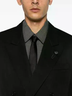 LARDINI Double-breasted Peak-lapel Blazer