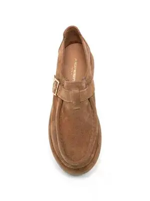 SERGIO MORETTI FIRENZE Buckle-fastening Suede Loafers