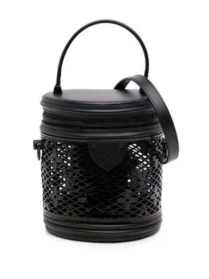 LOUIS VUITTON 1990-2010 Monogram Lace Cannes Vanity Bag - Black